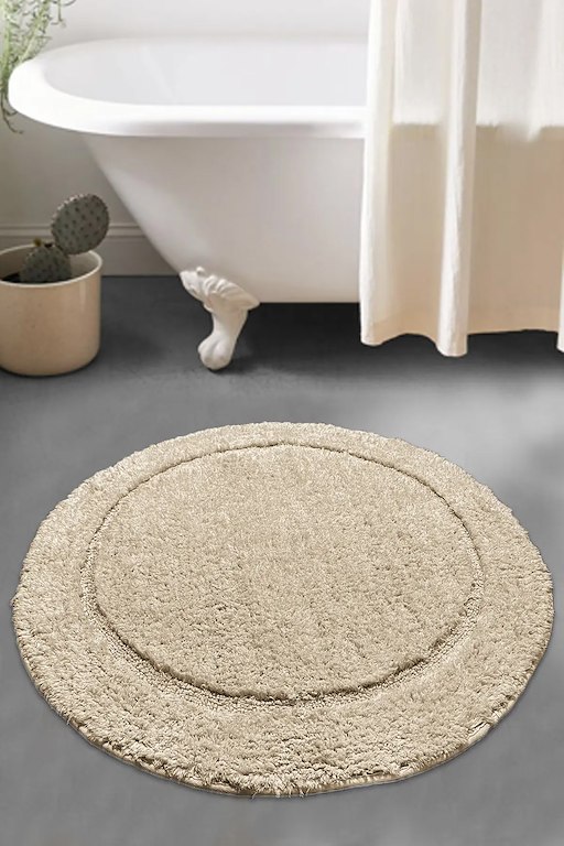 L'essentiel Maison Prostirka za kupatilo 90x90cm Krem