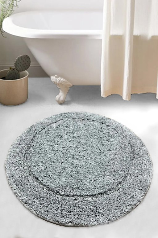 L'essentiel Maison Prostirka za kupatilo 90x90cm Siva