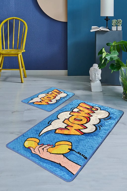 L'essentiel Maison Set 2 prostirke za kupatilo Šareni