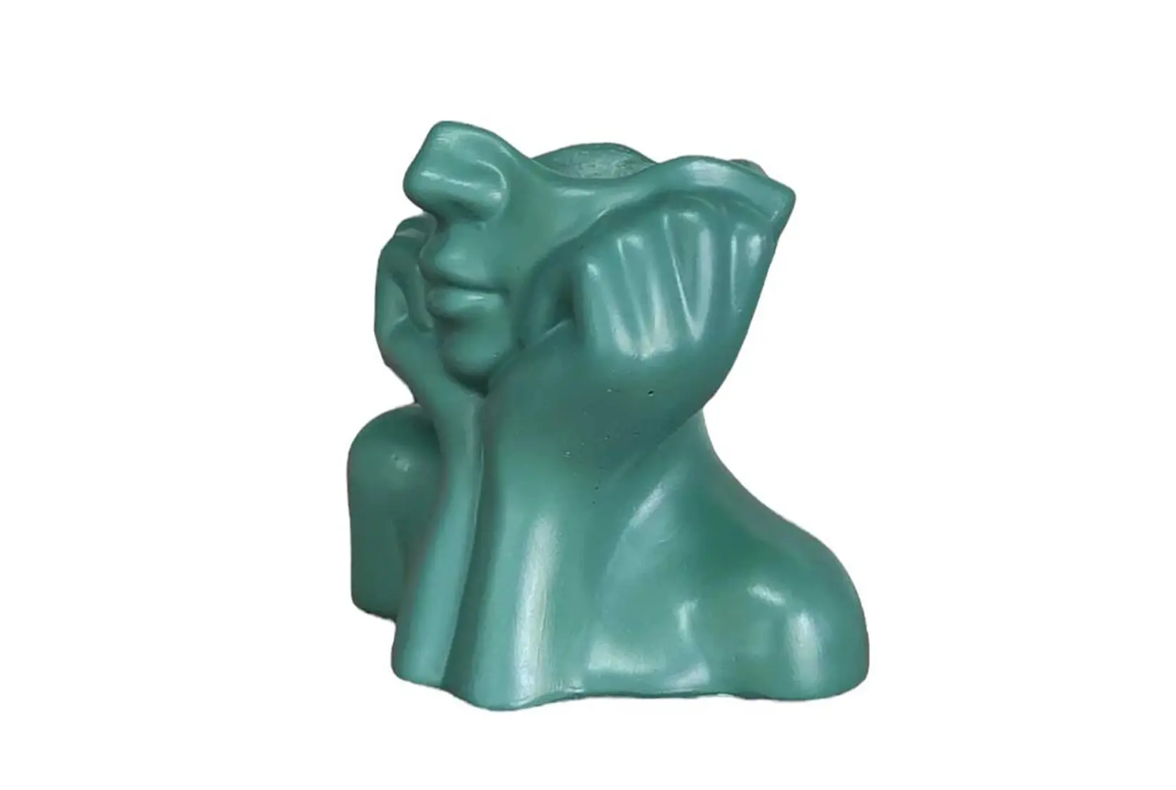 Aberto Design Vaza Skandinav Lady, 19x11x16 cm, Zelena