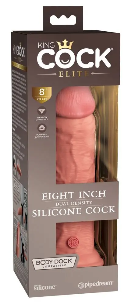 Pipedream Dildo King Cock 8 Dual Density, 22cm, Boja kože