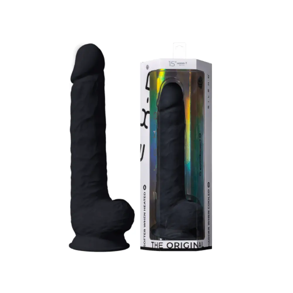 SILEXD Dildo, 38cm, Crni