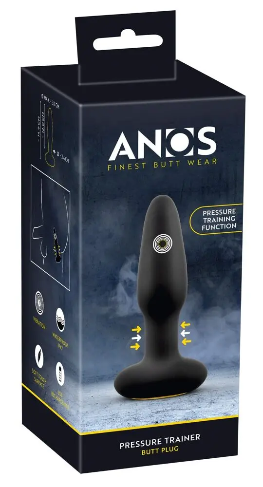 Anos Analna kupa Press Trainer, Vibrirajuća, 14.9cm, Crna