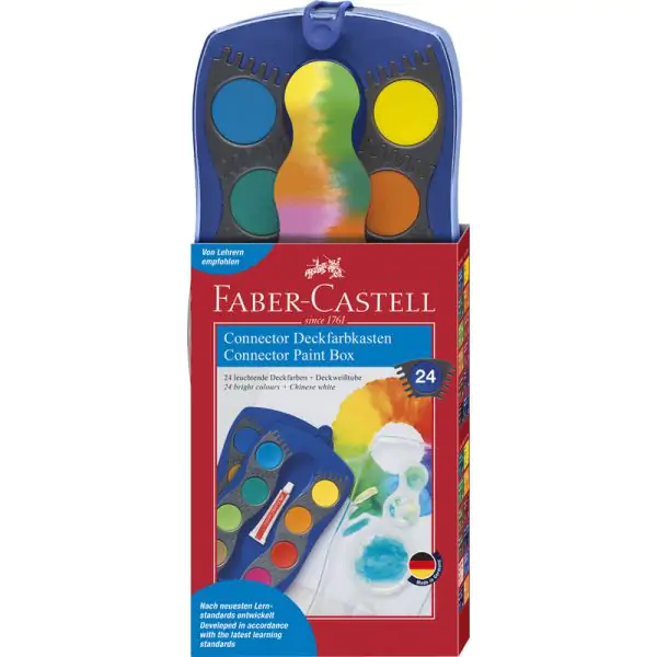 Vodene boje Connector Faber-Castell plave 1/24