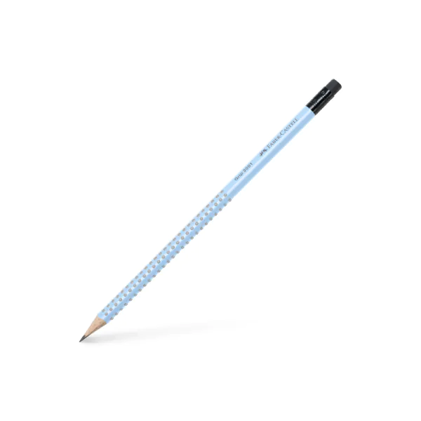 Grafitna olovka Grip sa gumicom Faber-Castell sky blue HB