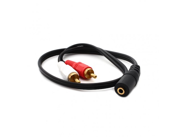 Kabl 2 RCA M na 3.5mm stereo Z JWD-AUDIO7 0.3m