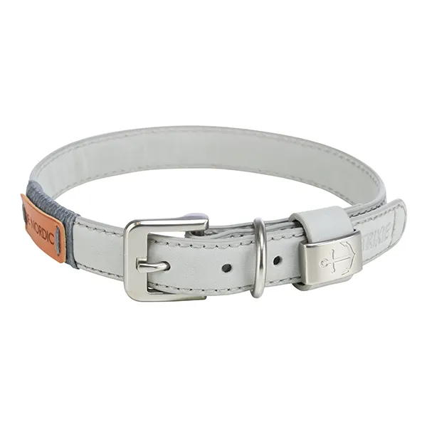 Kožna ogrlica Be Nordic XS-S 30cm/15mm siva Trixie 17500