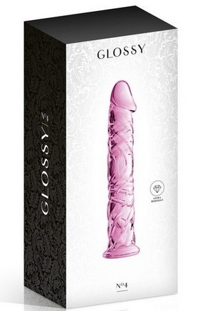 Glossy dildo 4 pink