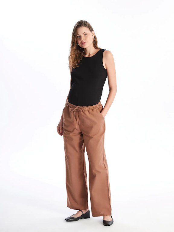 LC Waikiki Ženske pantalone S4KU60Z8-QZV, Braon