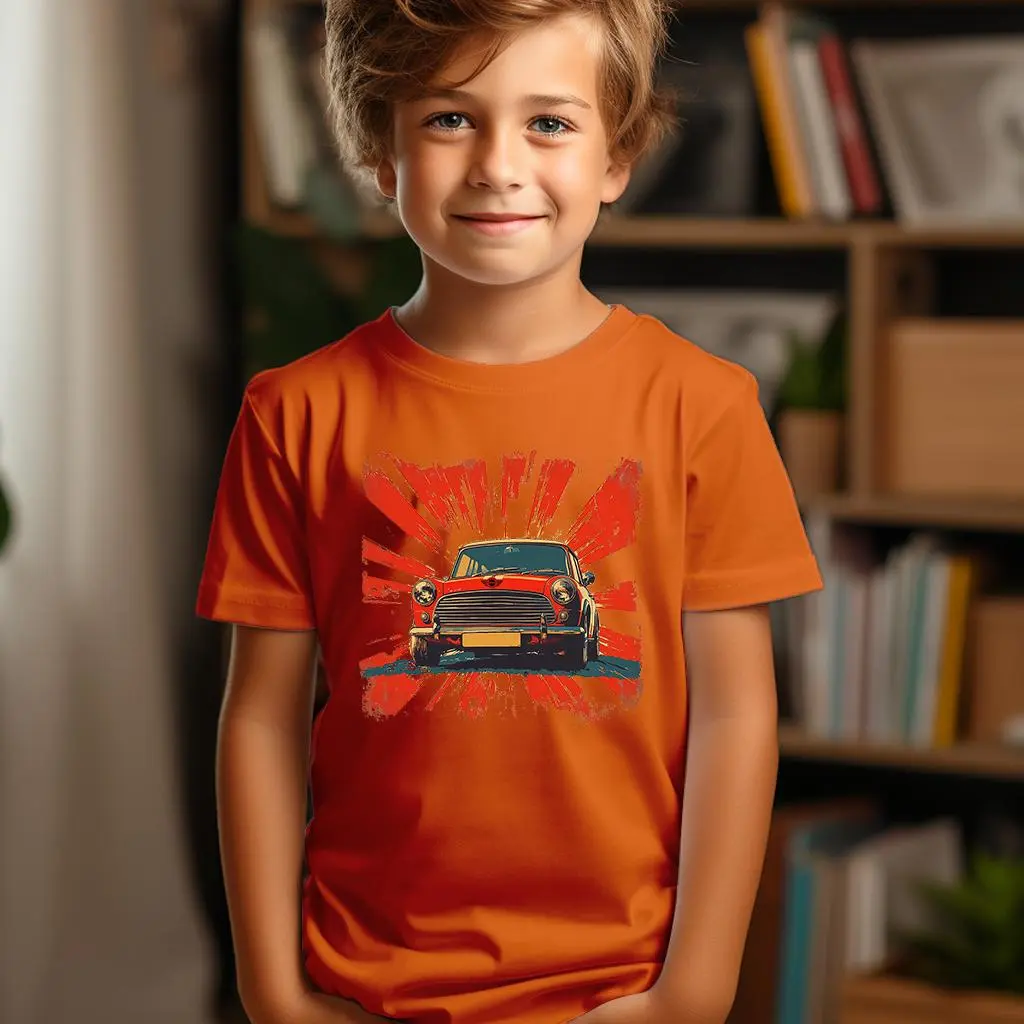 Camiseta Majica sa štampanim printom Cam 831, Dečija, Narandžasta