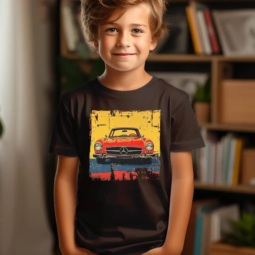 Camiseta Majica sa štampanim printom Cam 830, Dečija, Čokolada