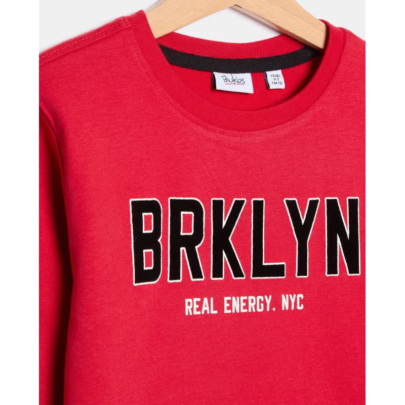BLUKIDS MAJICA DUG RUKAV T-SHIRT HAUTE RED