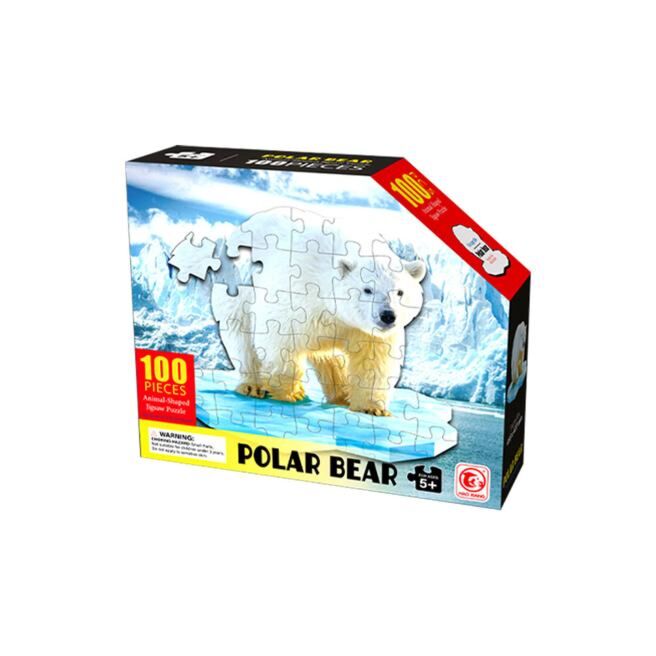 PERTINI PUZZLE U OBLIKU ŽIVOTINJE - BELI MEDVED 100 DELOVA 1039682