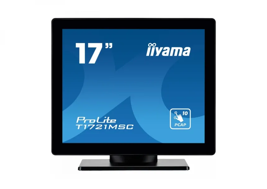 IIYAMA Monitor LED T1932MSC-B1S 19’’ 10pt IPS TOUCH 1280 x 1024 14ms 250 cd/m² projective capacitive IP54 VGA HDMI DP