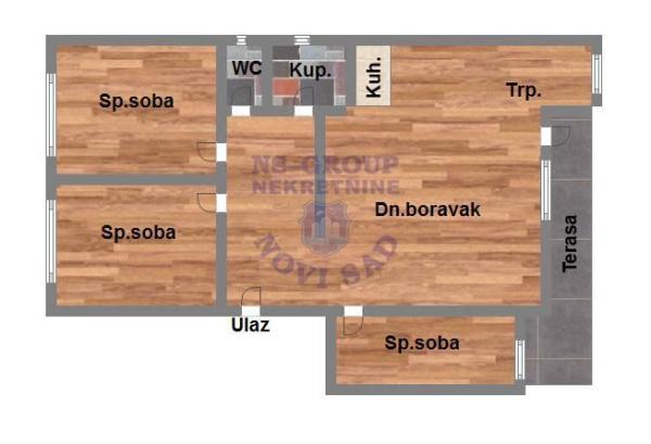 Četvorosoban stan na prodaju, 74m2, 129.590€