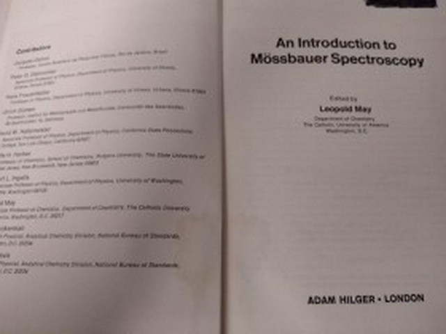AN INTRODUCTION TO MOSSBAUER SPECTROSCOPY-Leopold May