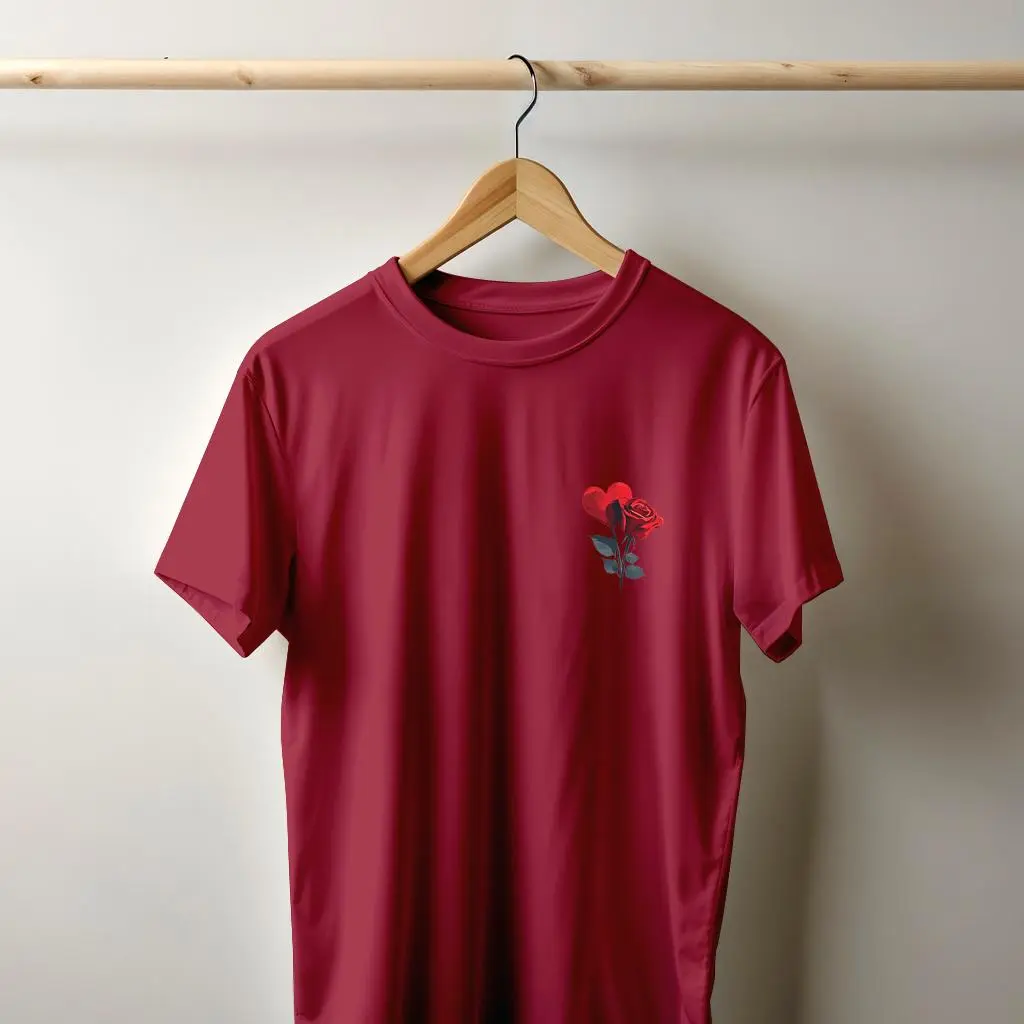 Camiseta Majica sa štampanim printom Cam 880, Unisex, Višnja