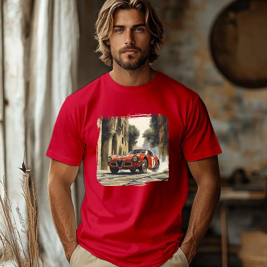 Camiseta Majica sa štampanim printom Cam 851, Muška, Crvena