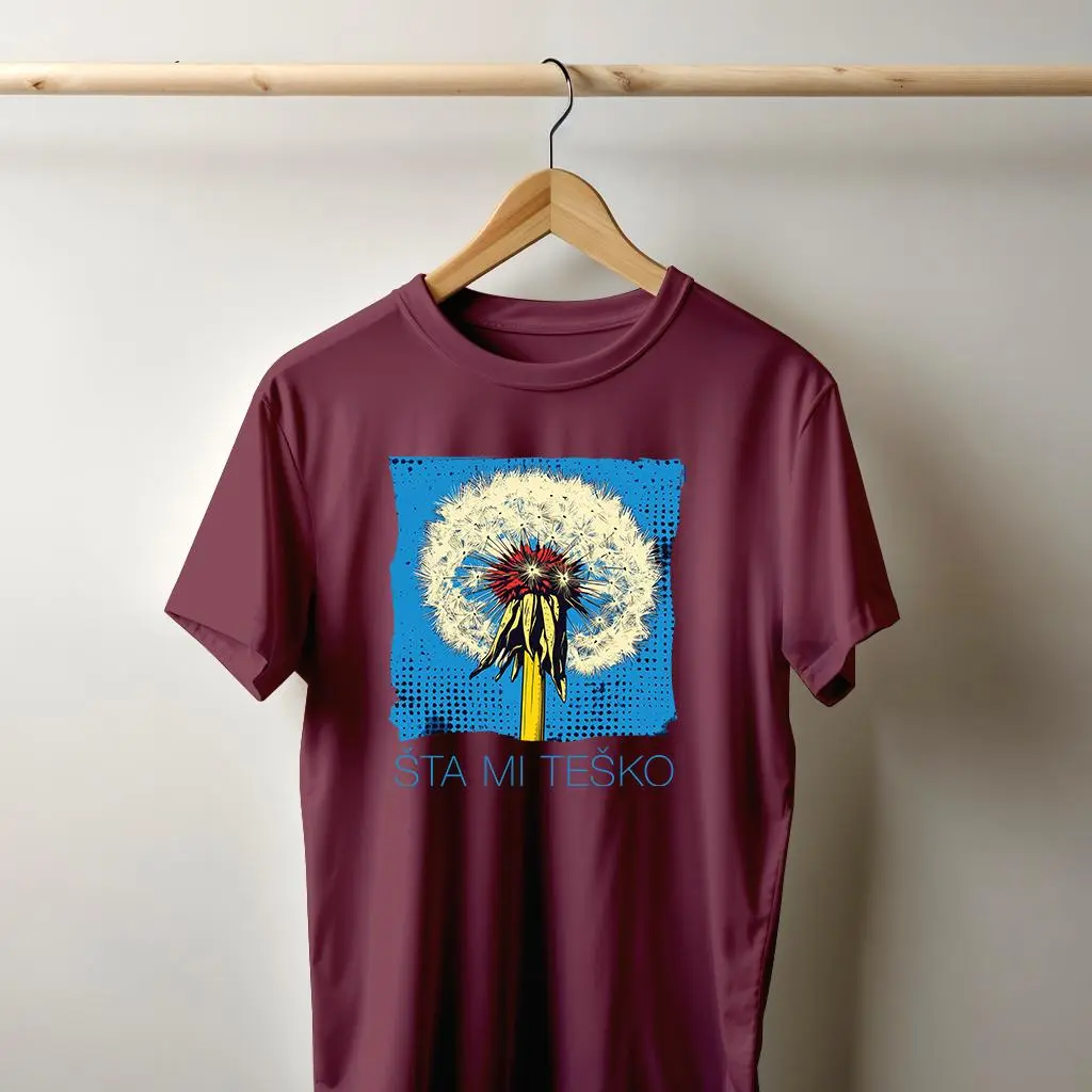 Camiseta Majica sa štampanim printom Cam 967A, Muška, Drvo Ruže