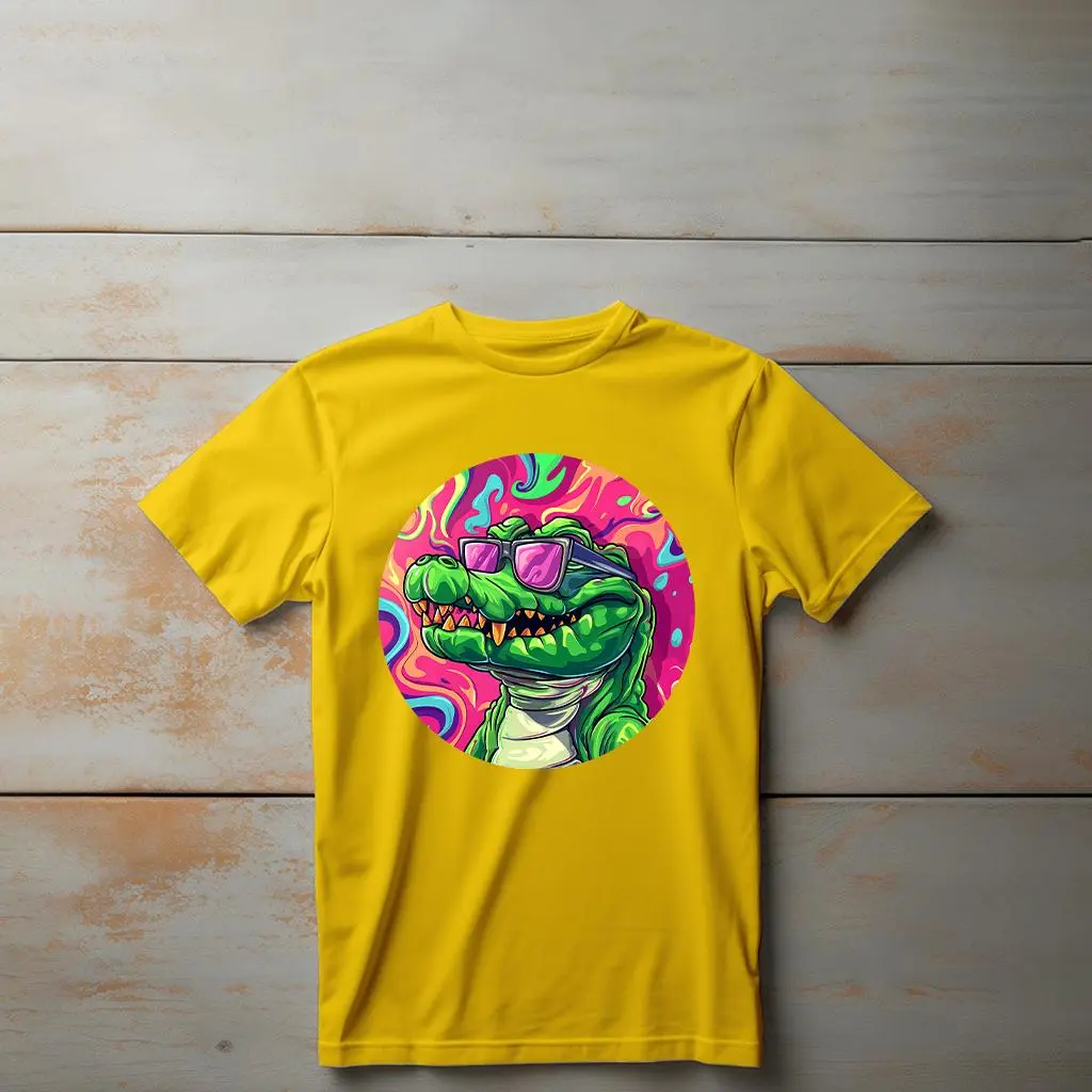 Camiseta Majica sa štampanim printom Cam 597, Dečija, Zlatne boje