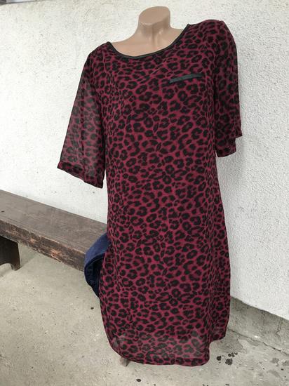 Tex bordo tigrasta haljina 46/XL