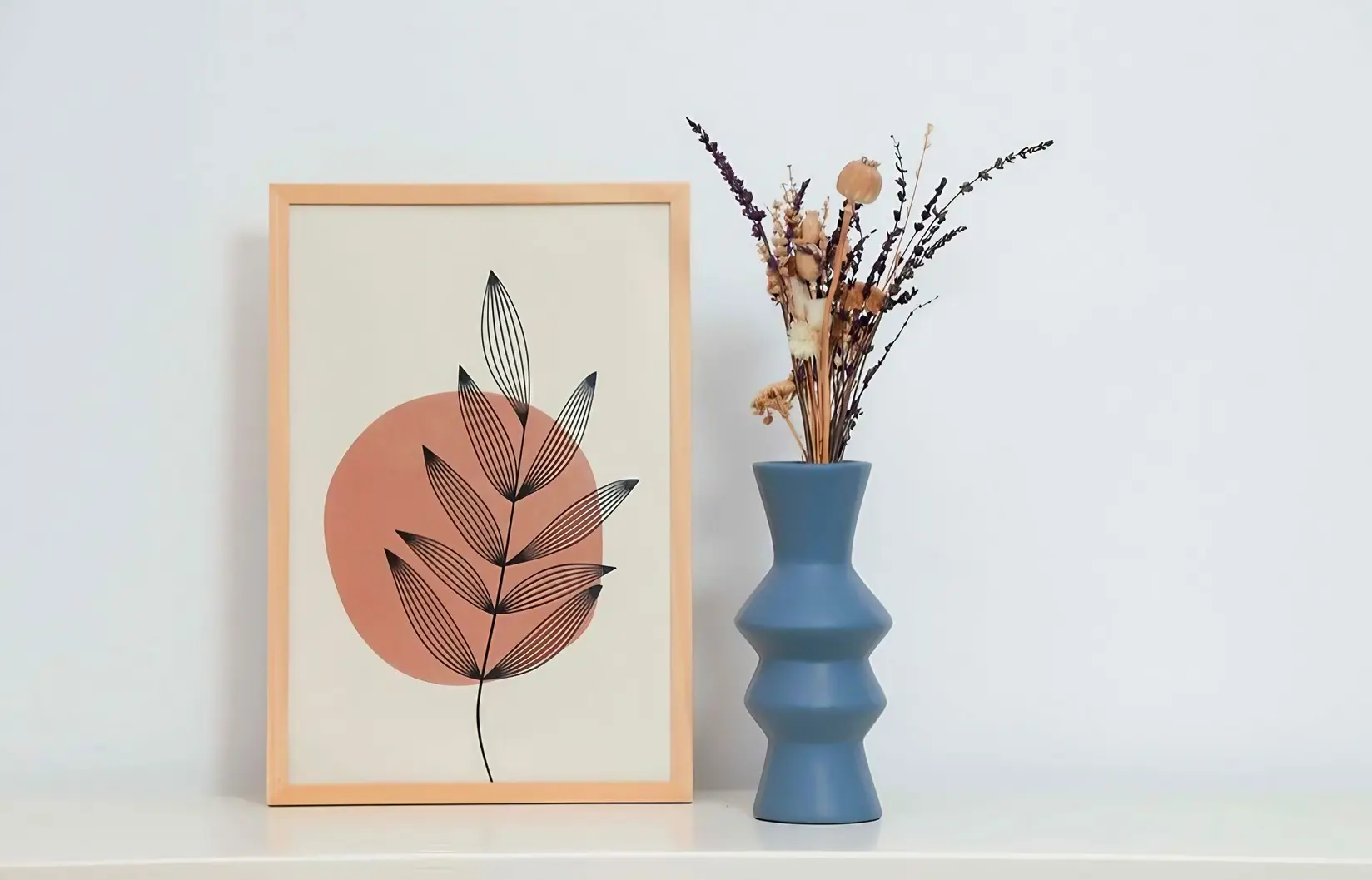 Aberto Design Vaza CY0182, 11x29x11 cm, Plava