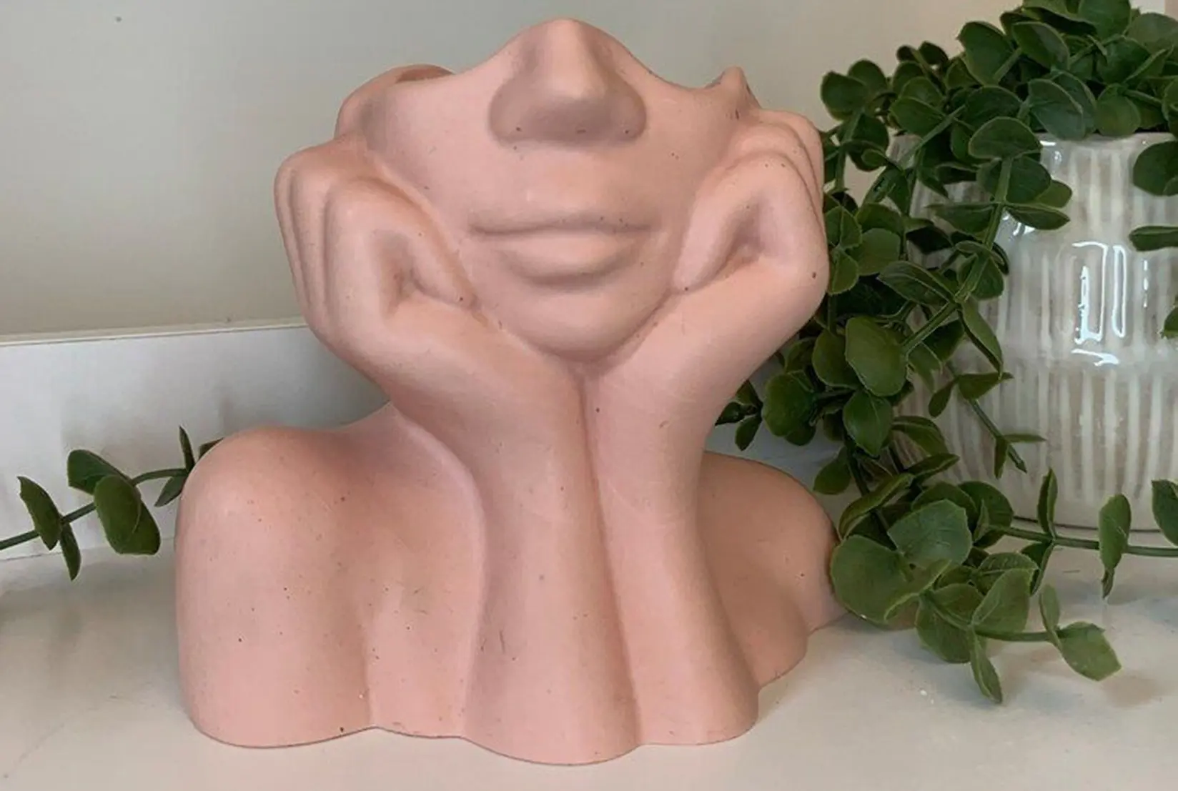 Aberto Design Vaza Skandinav Lady, 19x11x16 cm, Roze