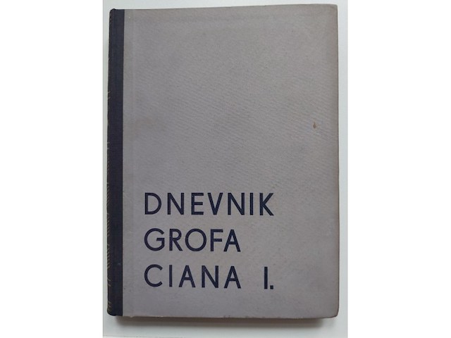 Dnevnik grofa Ciana I.