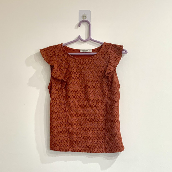 528. Stradivarius kamel majica bez rukava