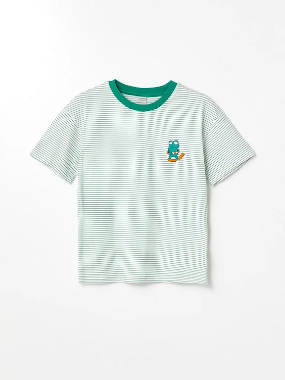 LC Waikiki Majica za dečake S4GI93Z4-LFT, Zeleno-Bela