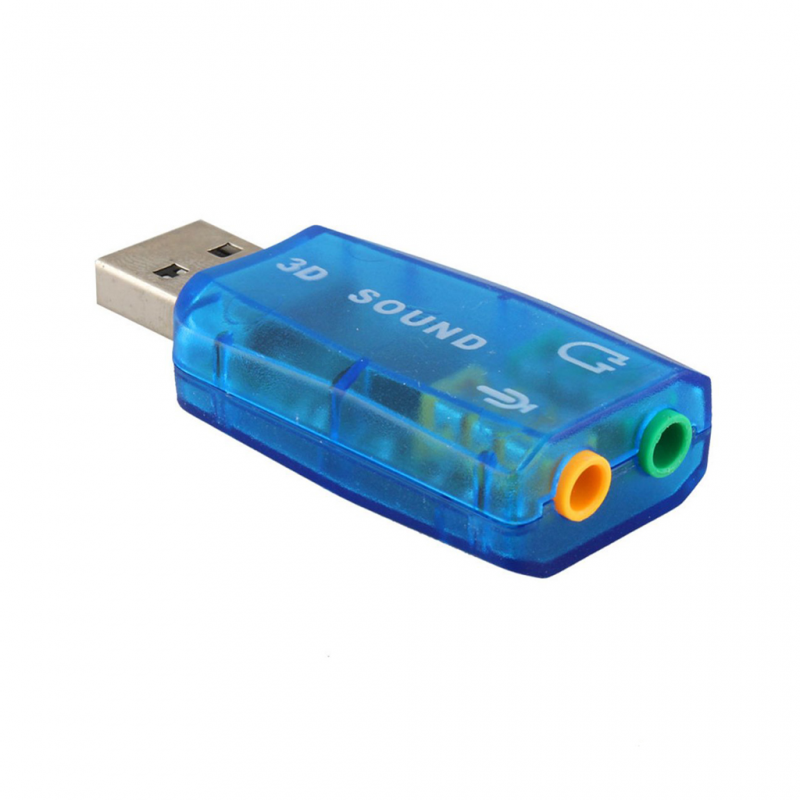 USB 2.0 zvucna karta 5.1 JWD-Sound4 plava