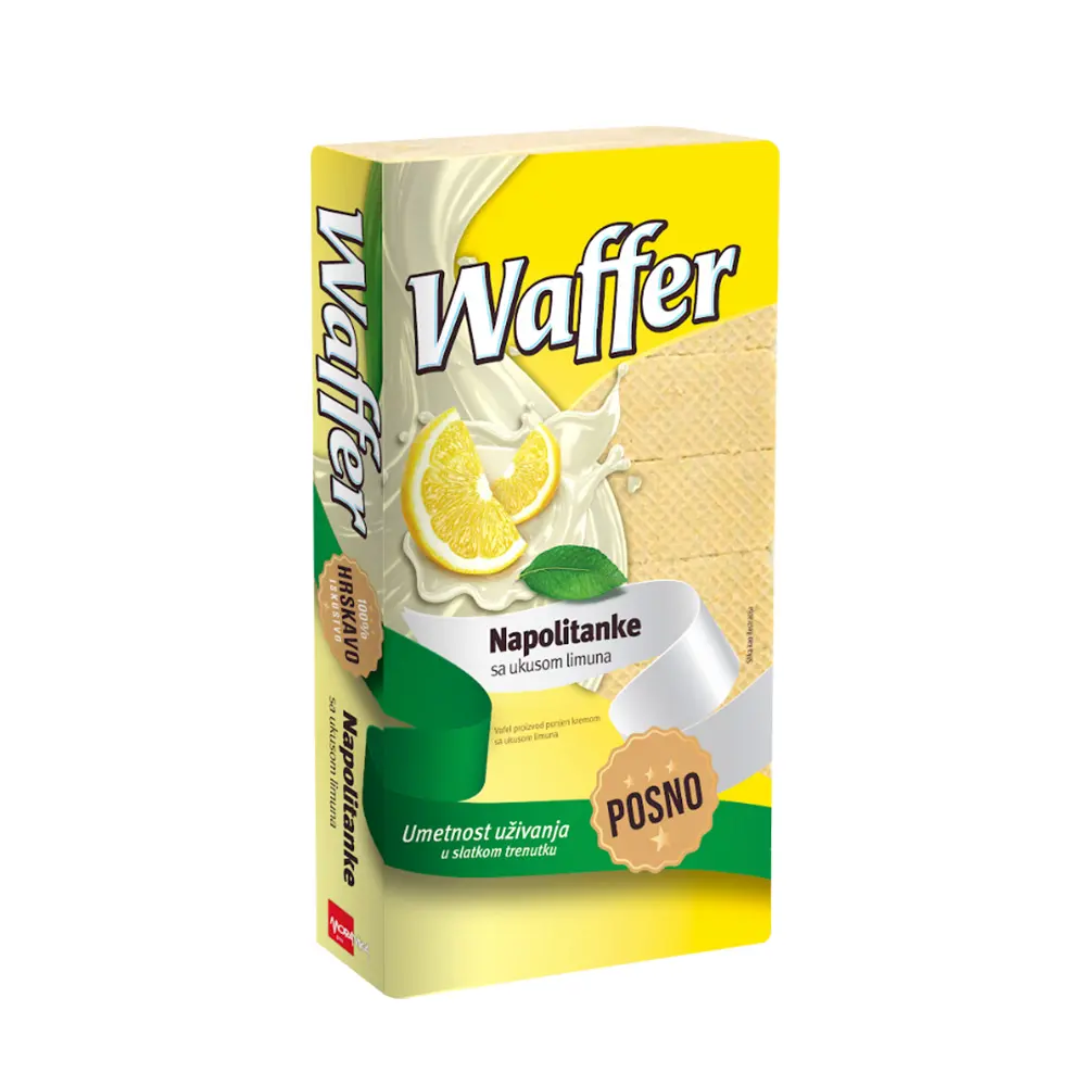 WAFFER Napolitanke sa limunom, 400g