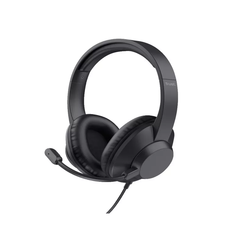 Slušalice TRUST AYDA MAX USB HEADSET/USB-C, USB-A/crna