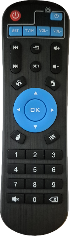 GMB-X96-PROGRAMIRAJUCI DALJINSKI BLUE za X96 X4, MAX+, X98Q, Android TV Box, programmable IR