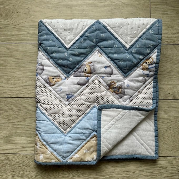 Patchwork prekrivač za bebe - manji