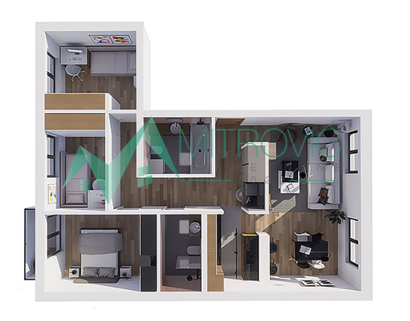 Troiposoban stan na prodaju, 77m2, 269.640€