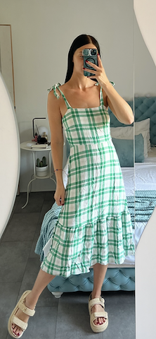 Pamucna midi haljina S