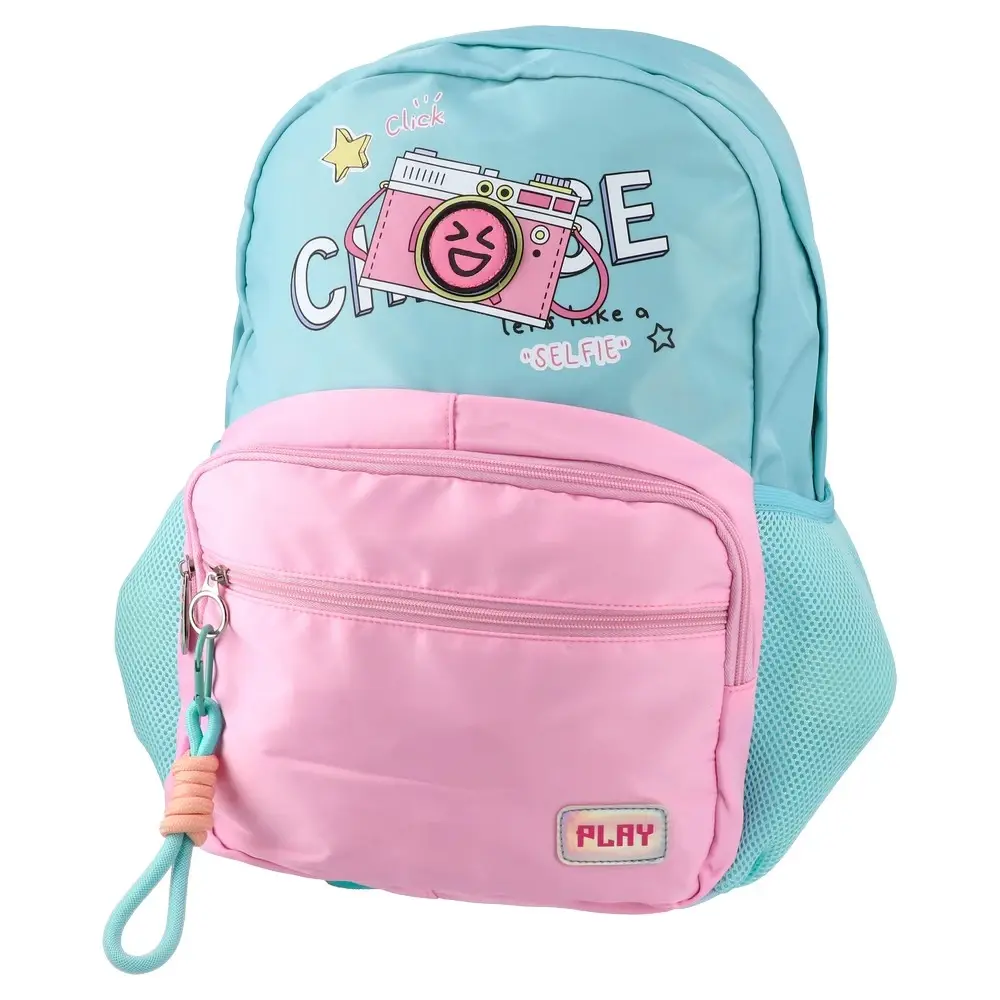 Play Školski ranac za devojčice Choise Pop fashion, 43x30x20cm, Plavo - roze