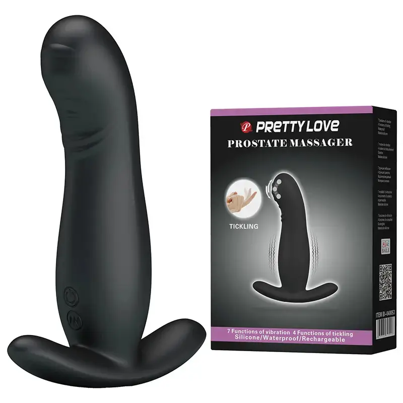 Pokretljivi analni vibrator MR Play AV, Crni