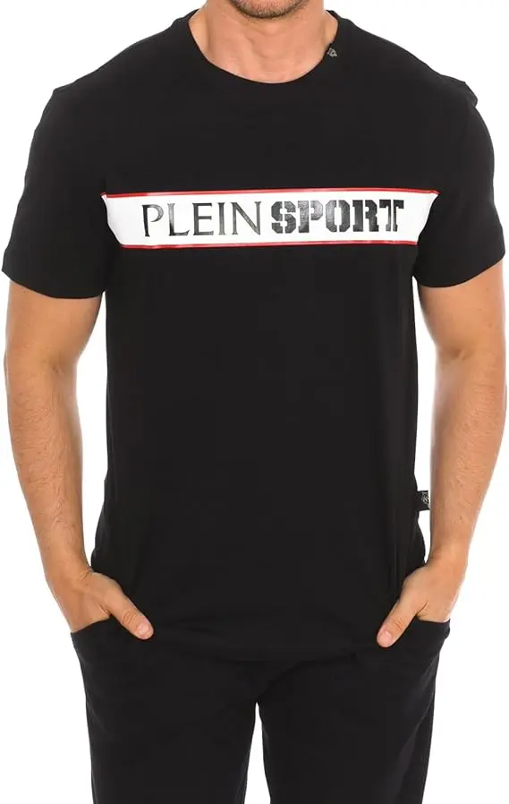 PLEIN SPORT Muška majica tips405 99, Crna