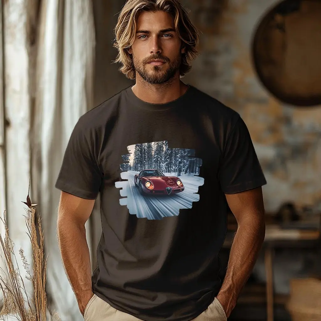 Camiseta Majica sa štampanim printom Cam 847, Muška, Čokolada