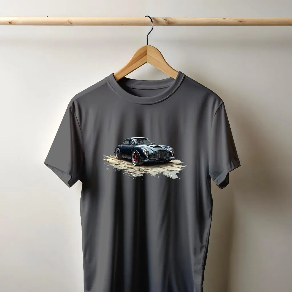 Camiseta Majica sa štampanim printom Cam 852, Muška, Tamnosiva