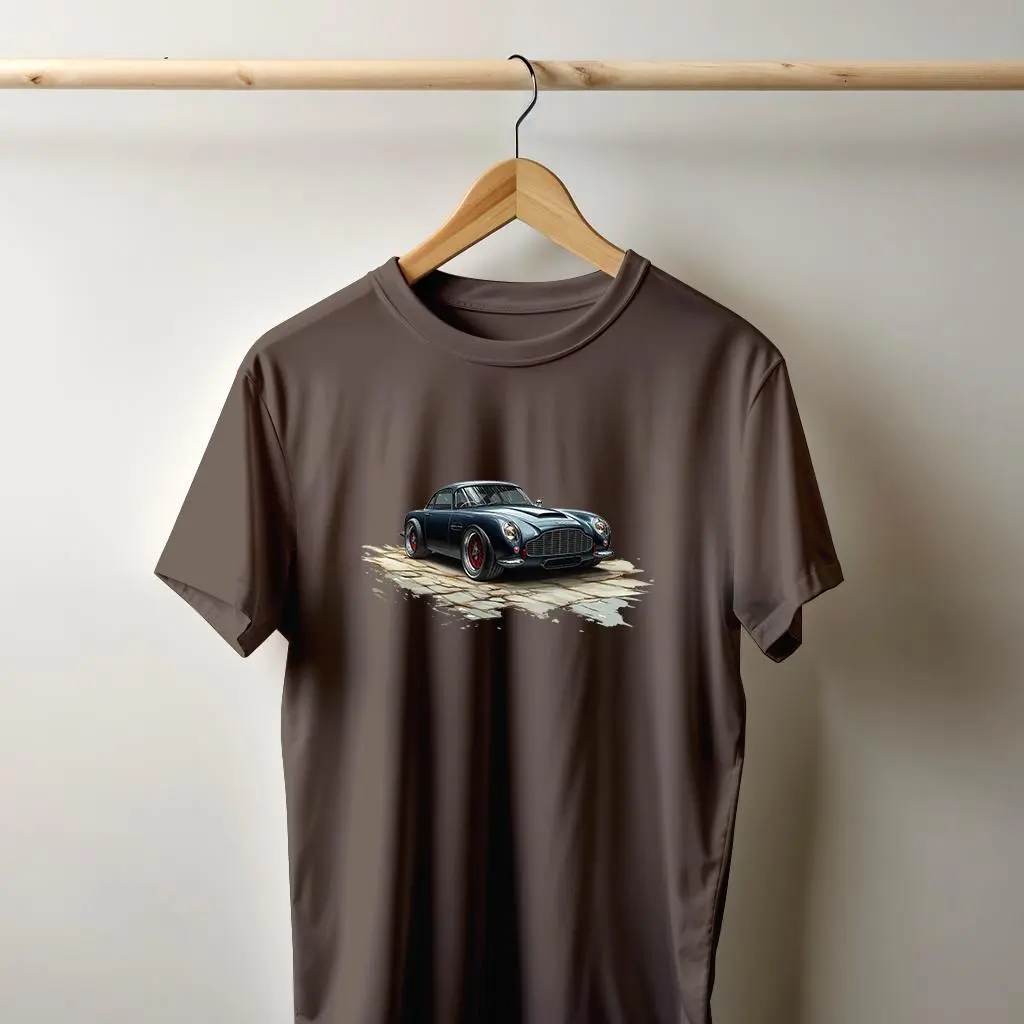 Camiseta Majica sa štampanim printom Cam 852, Muška, Smeđa