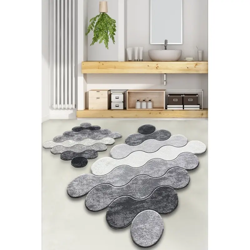 L'essentiel Maison Kupatilski otirači, Circle Grey, 2 komada