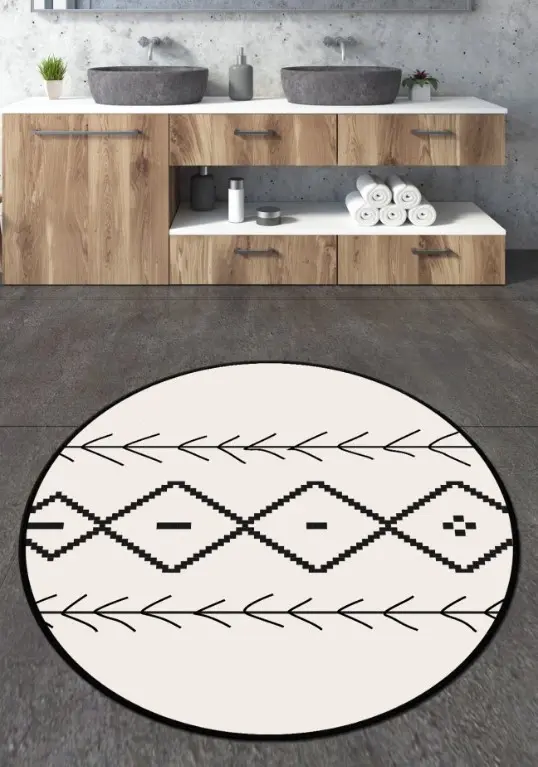 L'essentiel Maison Kupatilski otirač Sagitta, 100cm, Crno-beli