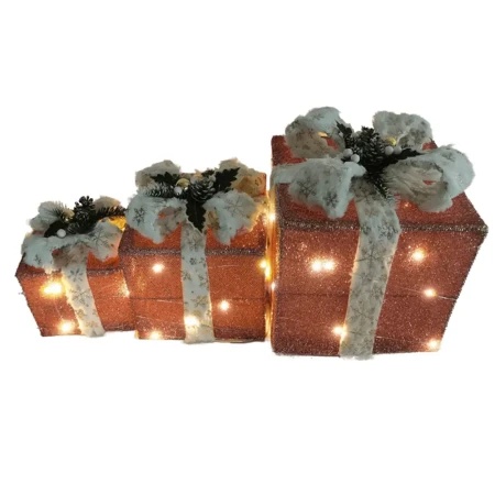 Festa glossy pokloni roze led 25+20+15cm 3k ( 761500 )