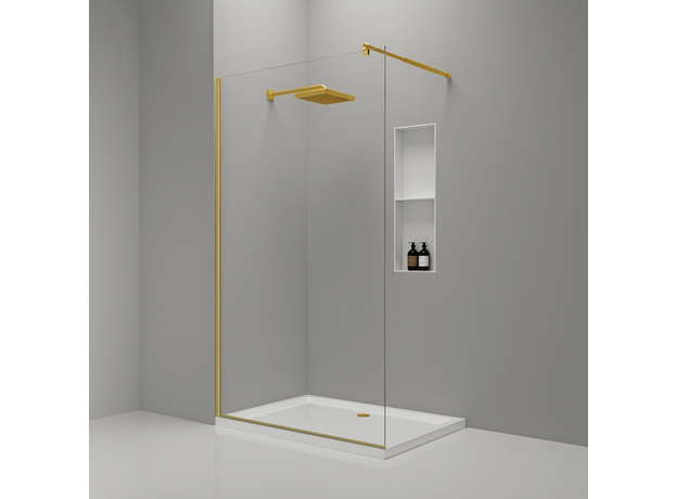 Tuš paravan Semper Walk-in 80cm Gold