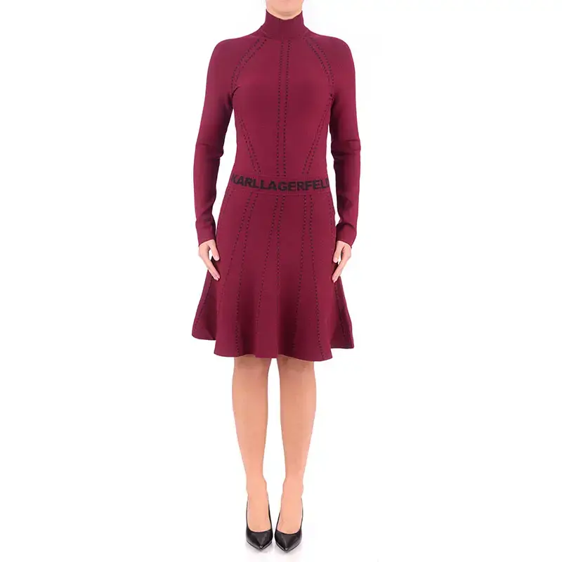 Karl Lagerfeld Ženska haljina 216W2031-503, Bordo