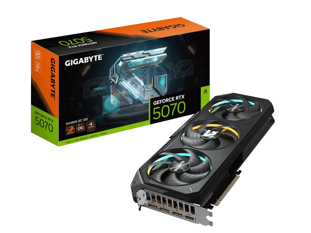 Gigabyte Graficka karta GIGABYTE GV-N5070GAMING OC-12GD NVD/12GB/GDDR7/192 bit/crna