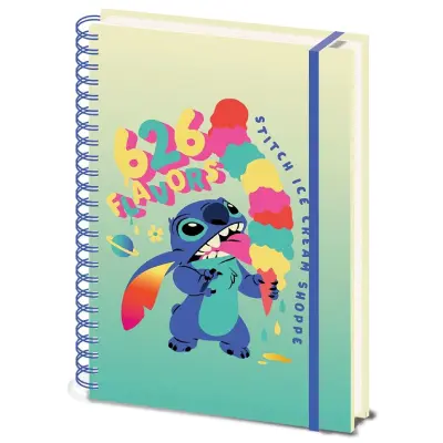 Pyramid International Rokovnik 626 Flavours, Lilo and Stitch, A4, Zeleni